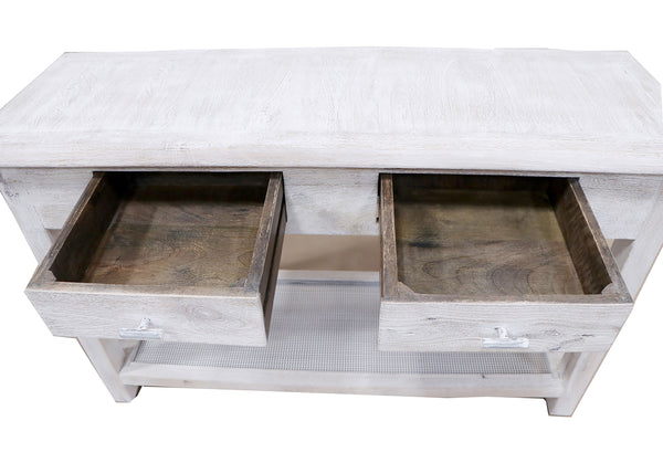 White Washed Console Table – Designe Gallerie